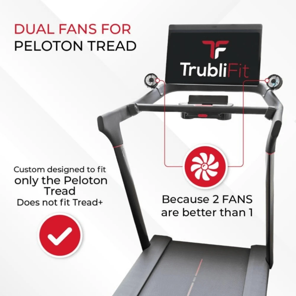 Custom Dual Fans For Peloton Tread With Adjustable Angles - Plugs Into ...
