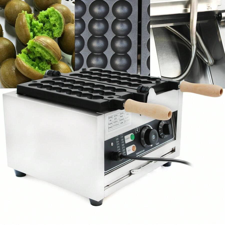 XIANXUS Commercial Nonstick Electric Waffle Bites Maker Bubble Waffle ...