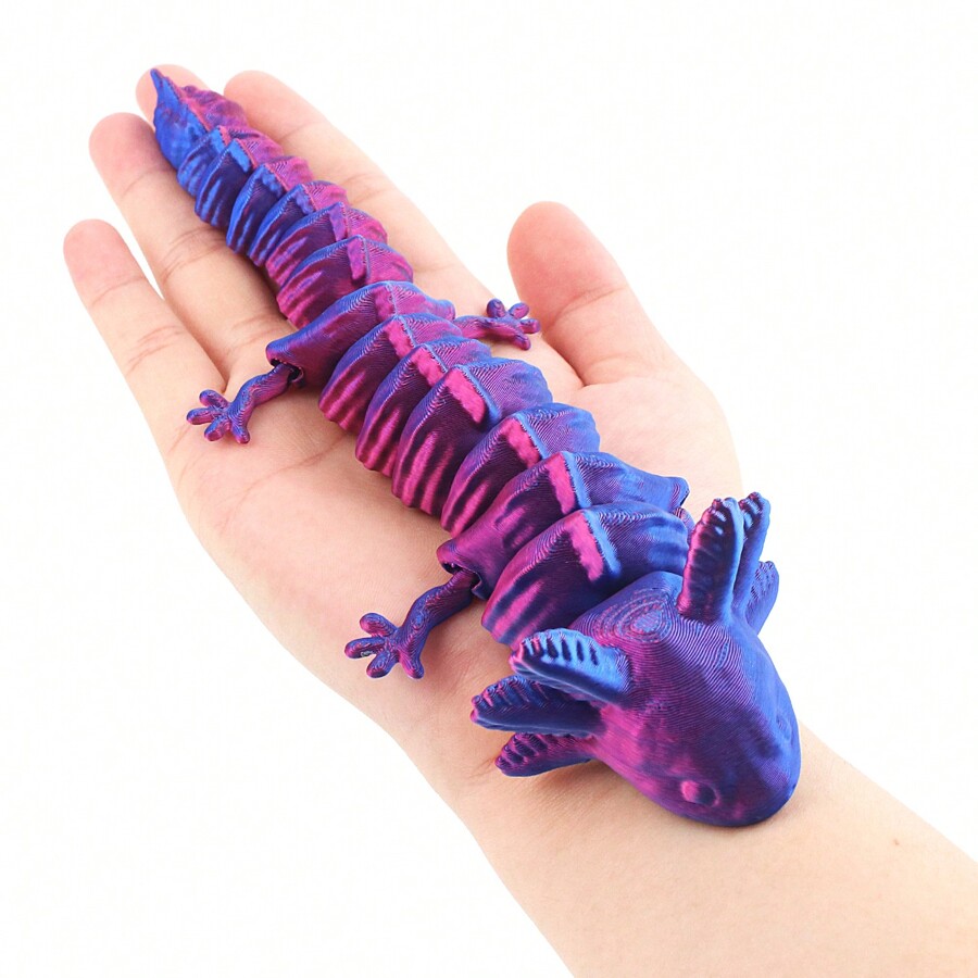 Salamandra stampata in 3D con giunti mobili e forme realistiche ...