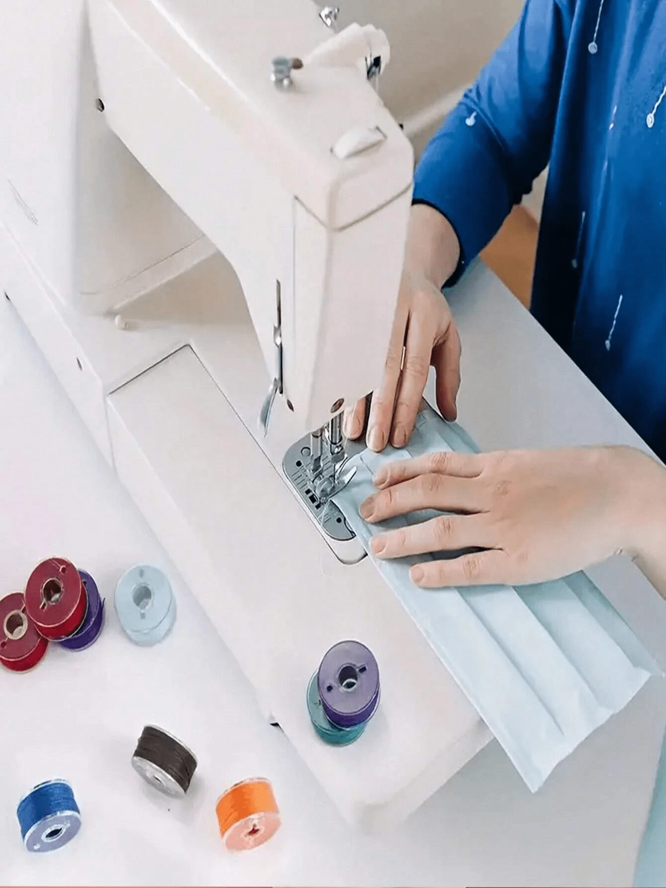 Sewing Machine Bobbin, Portable Mini Hand Sewing Thread, Pre-Wound ...