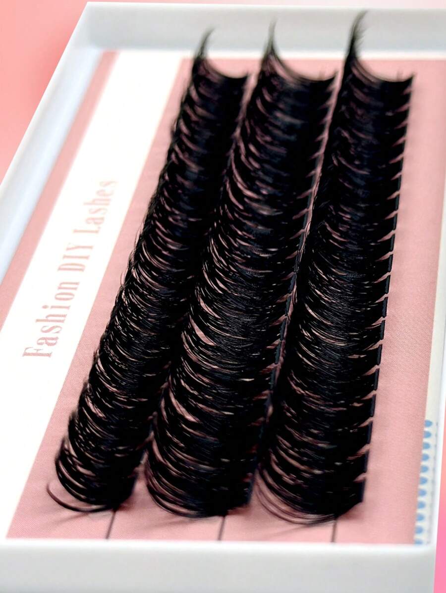 60Pcs D Curling Volume Lash Clusters 80D DIY Eyelash Extension ...