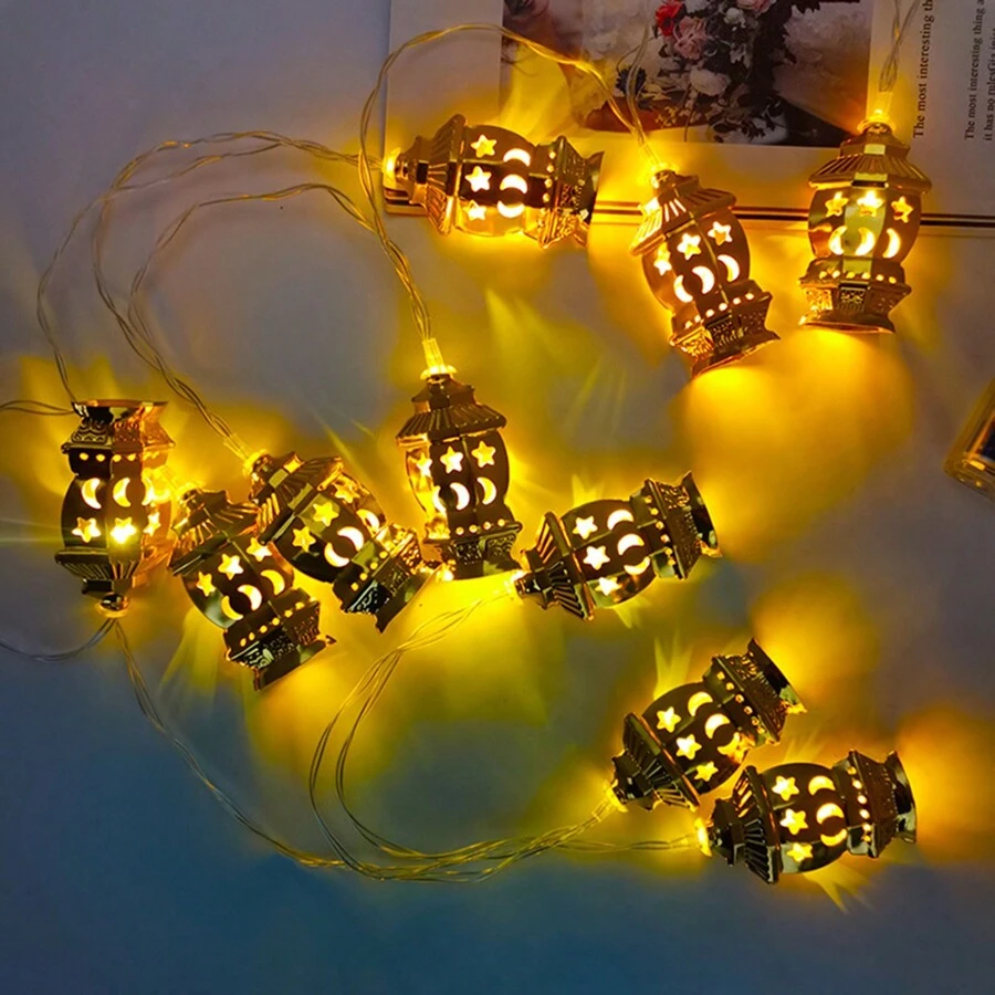 Led Lamp String Iron Castle Moon Star Lamp Arabic Palace Lamp for Sale ...