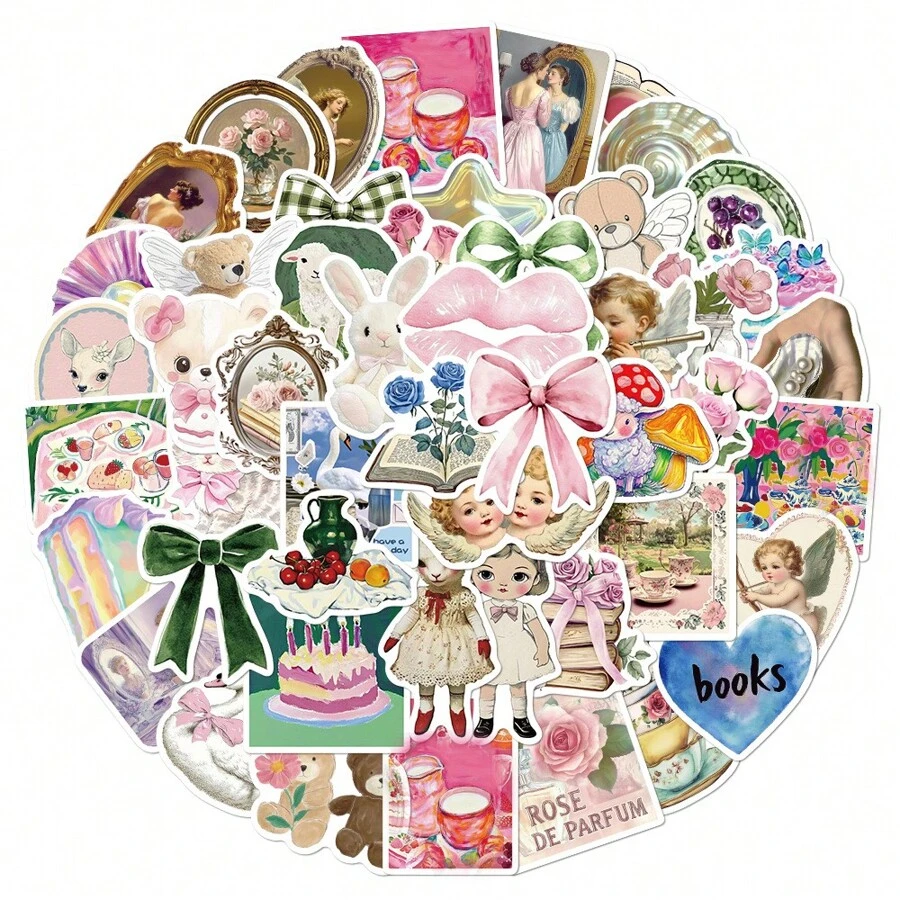 50PCS Coquette Stickers Aesthetic Stickers Y2k Stickers Pinterest ...