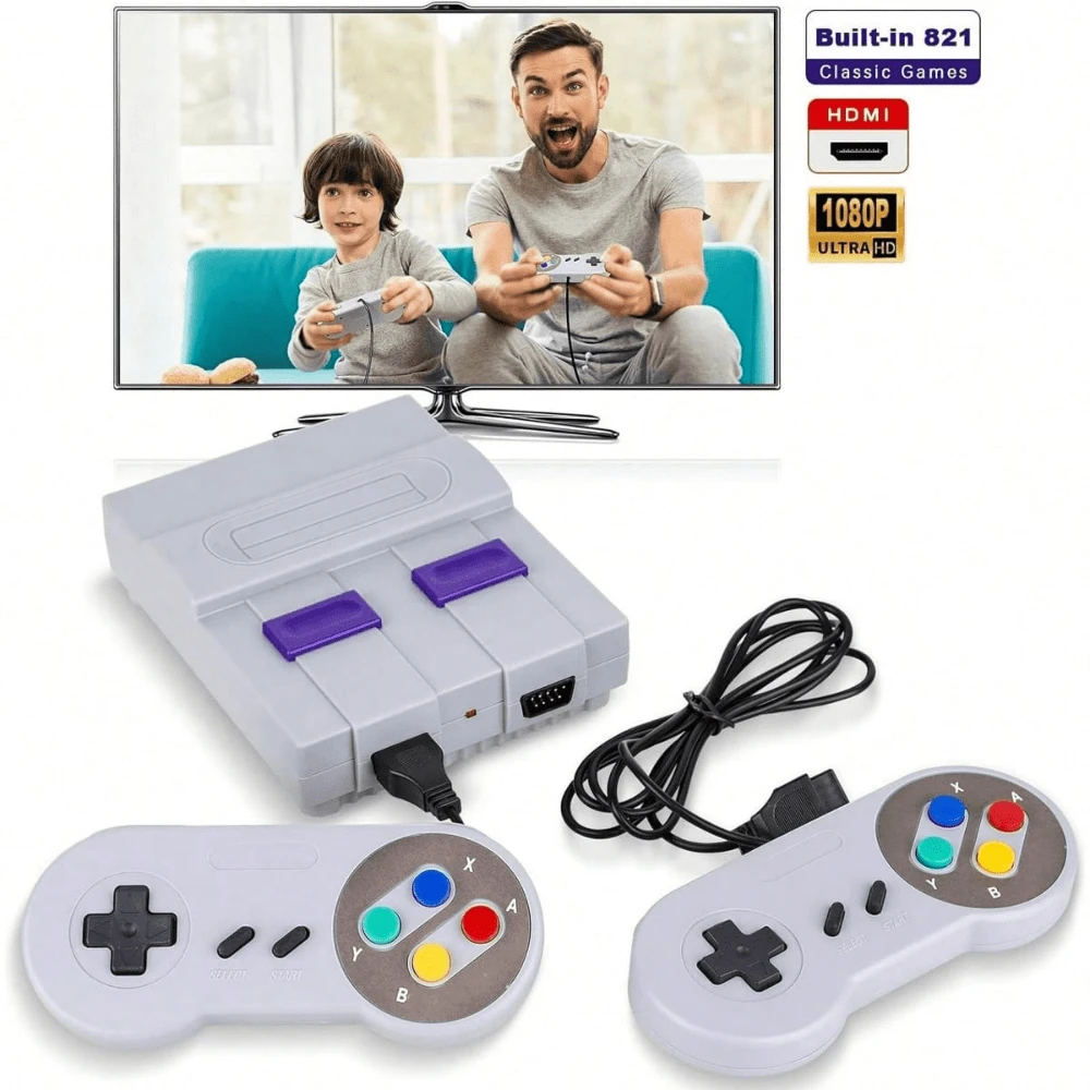 Game Console SNES HD MINI Game Console SNES 8-Bit TV Game Console Has ...