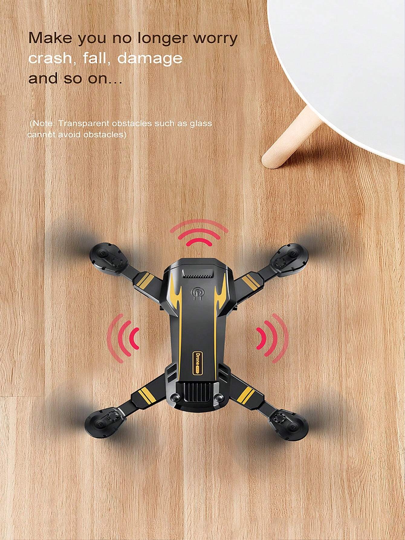 El Quadcopter Drone Plegable S6 Negro y Amarillo - Un aeronave de ...