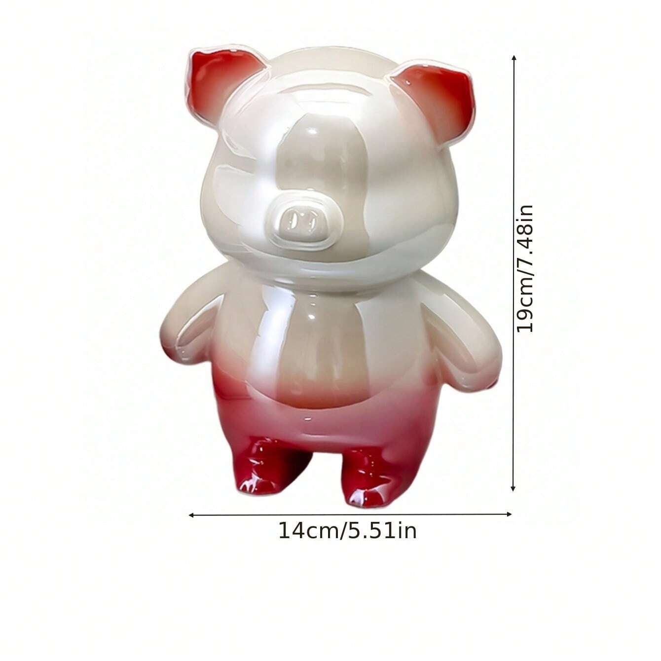 1 Piece Gradient Cute Pig Ceramic Piggy Bank, A Variety Of Colors To ...