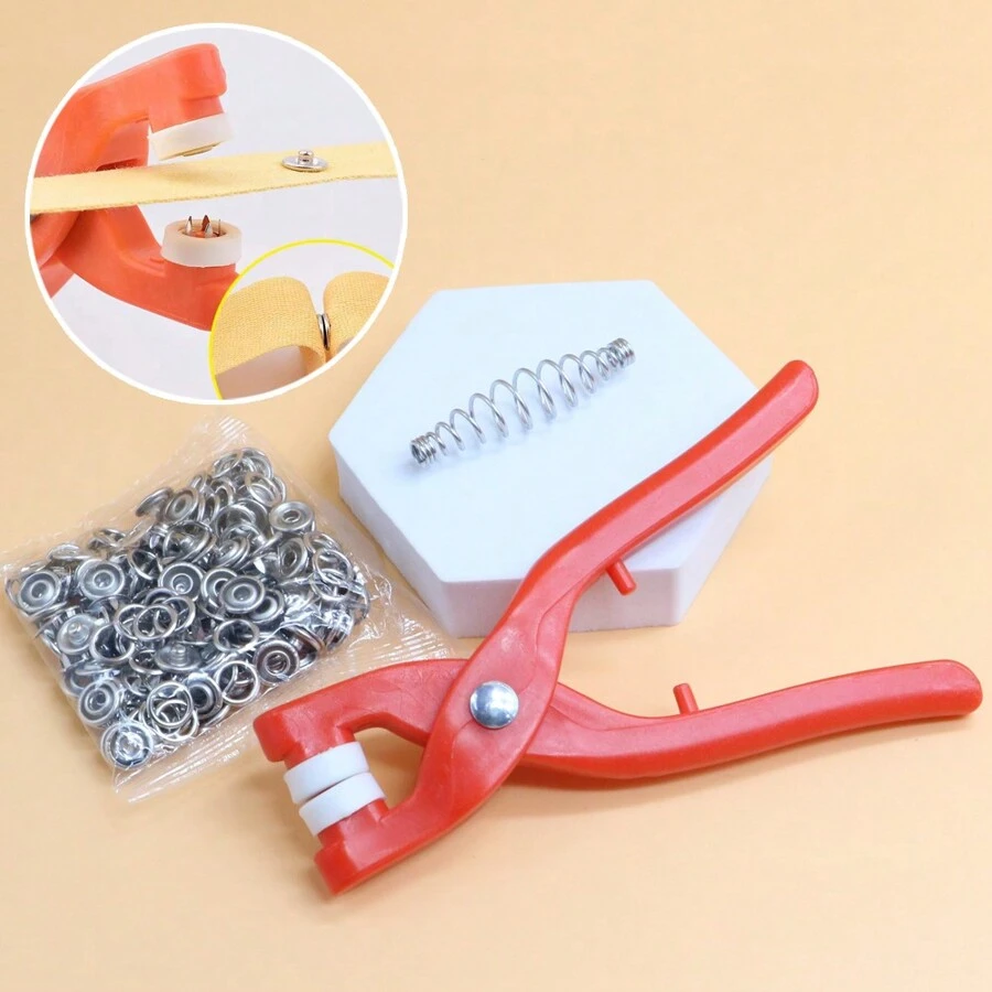 pince 1 Set DIY Home Garment 5-Claw Snap Pliers Tool Kit, No-Sewing ...