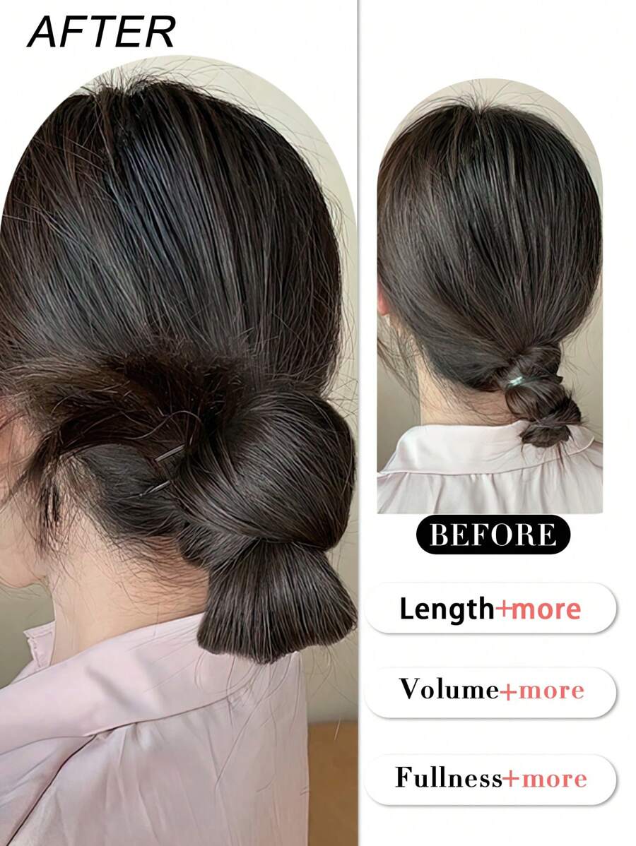 Self Winding Coil Synthetic Hair Ball Head Wig Integrated Hairstyle ...