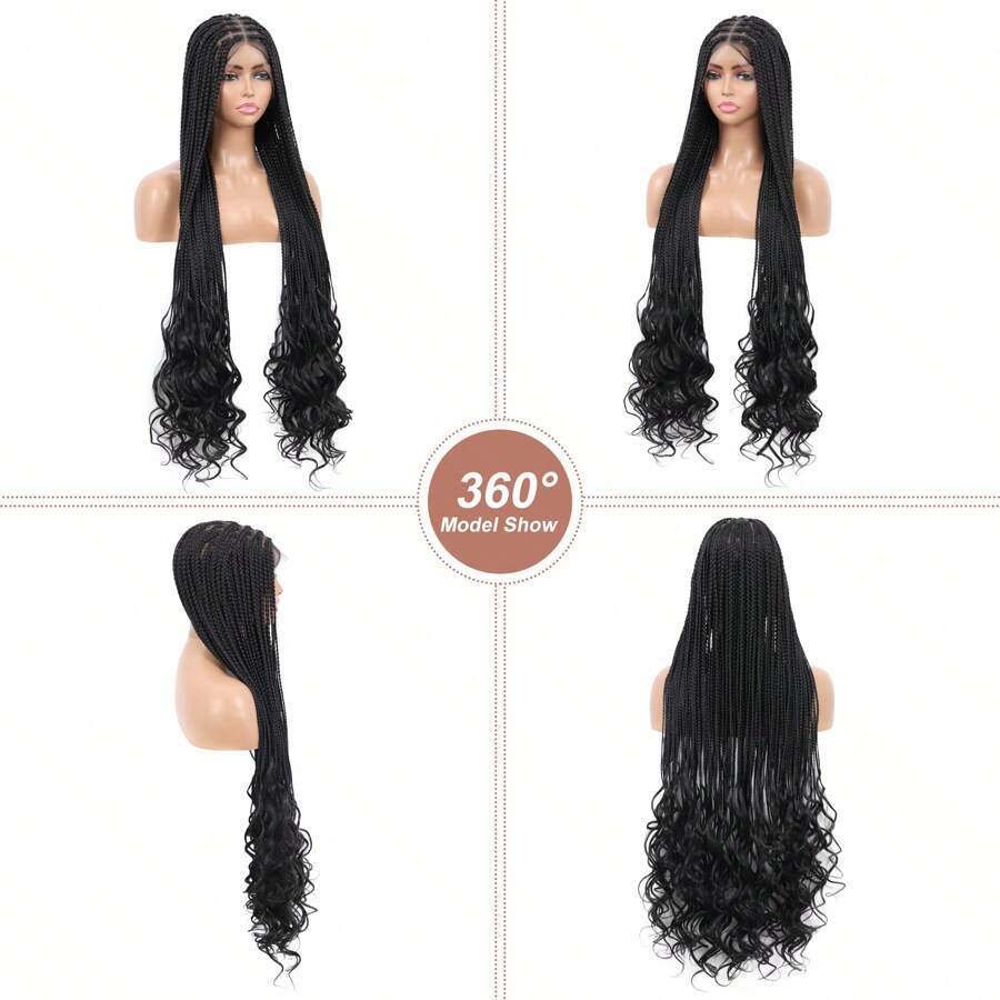 smartwig Full Double Lace Knotless Box Braided Wigs With Baby Hair For ...