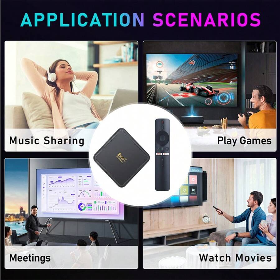 Q96 OHP A TV98 PRO TV Box Android 14 ATV H313 Quad Core 5G Dual Wifi 8K ...