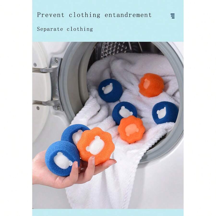 3pcs Laundry Ball, Anti Entanglement, Adsorption, Hair Removal ...