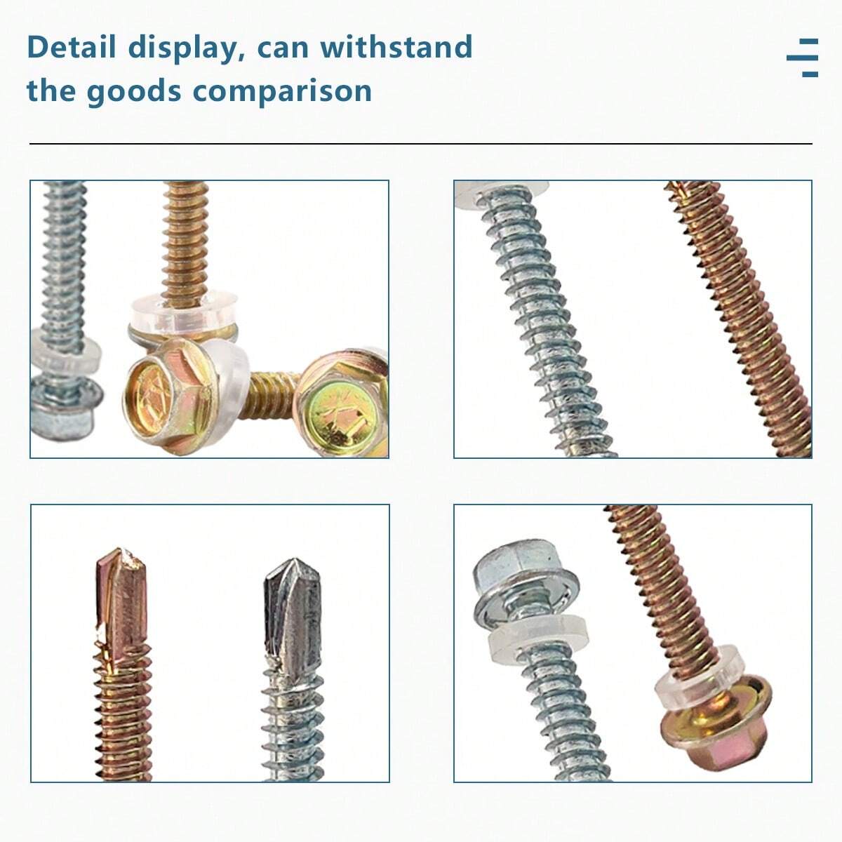 Outer Hexagonal Self-Drilling Screw Set Color Steel Tile Dovetail Home ...