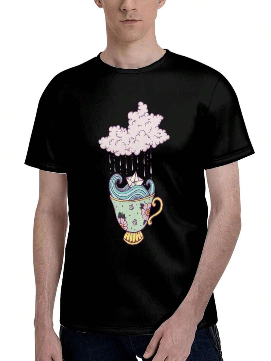 Fashion Mens T Man Shirts Storm In A Teacup For Man Mens T-Man Shirt ...
