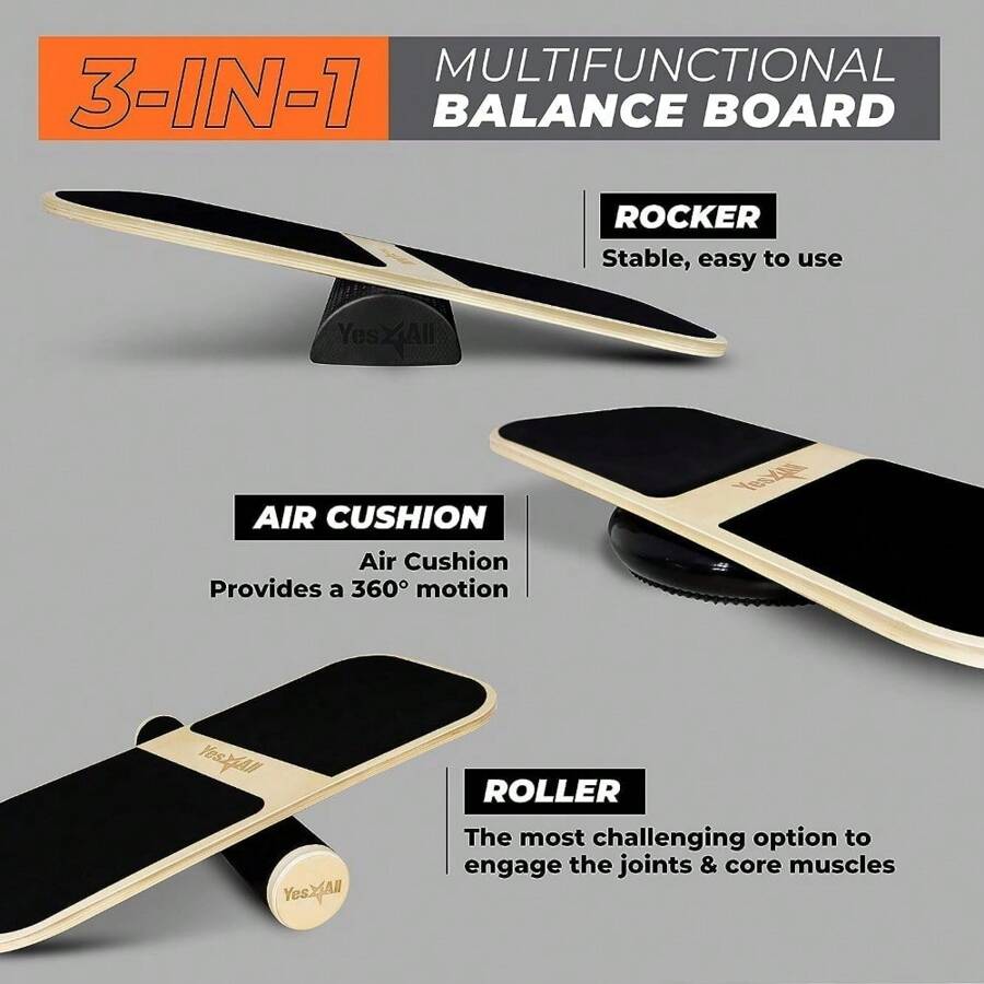 Balance Board Sports Trainer, Surf Trainer Board With Adjustable ...