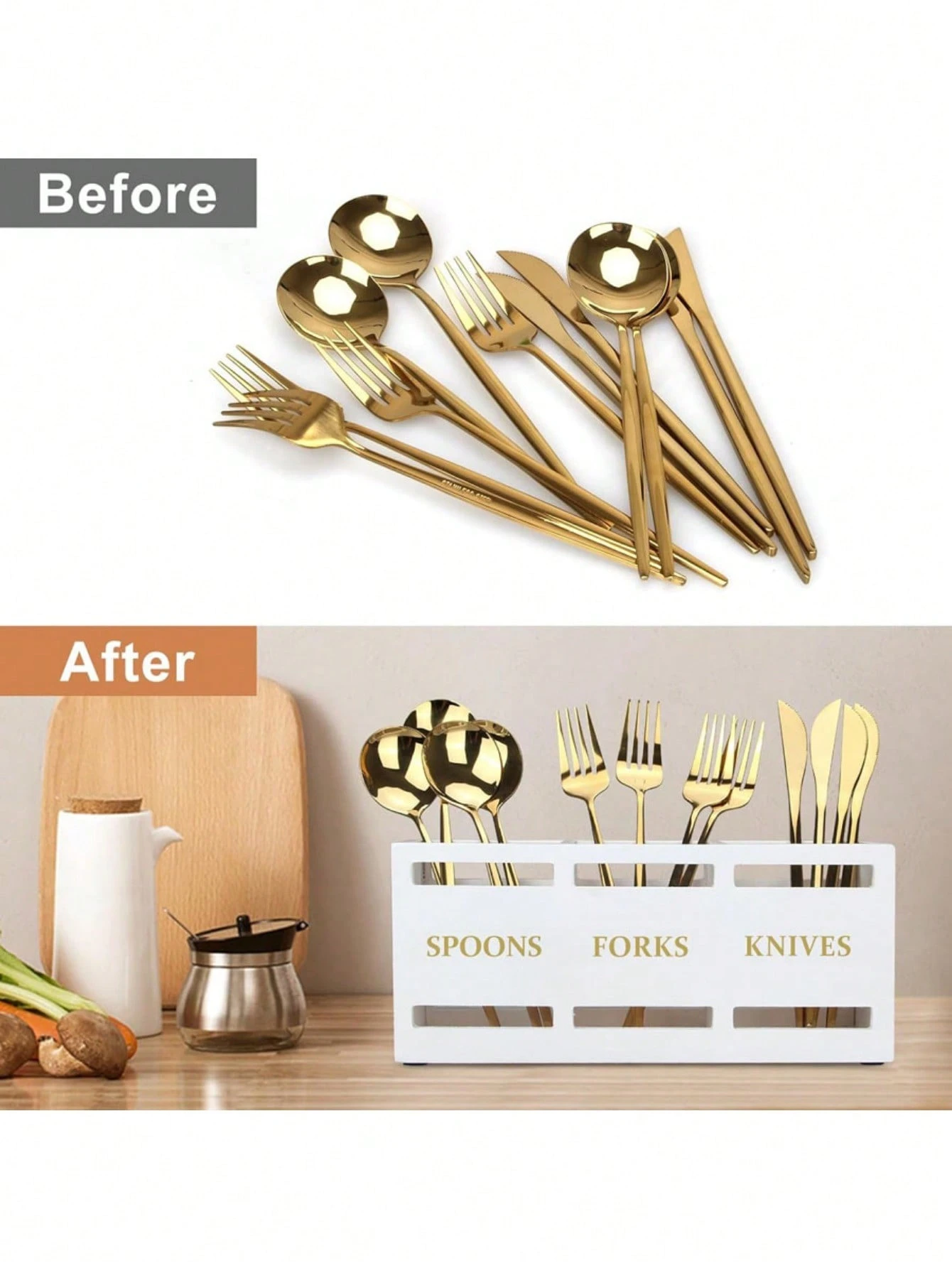 Kitchen Utensil Holder Egg Beaters Utensil Holder Chopsticks Spoon ...