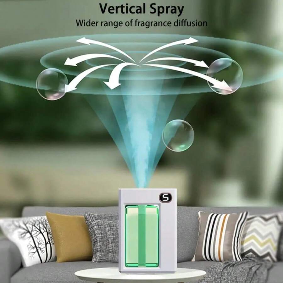 USB oplaadbare aromatherapie diffuser met display - veelzijdige wand ...