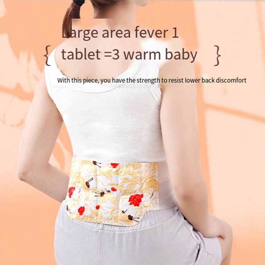 Moxa & Ginger Warming Waist Brace, One-Time Use Winter Herb Warm ...
