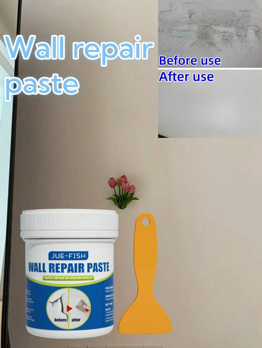 2 Assorted Wall Repair Paste, Covers Stains, Repairs Peeled Paint ...