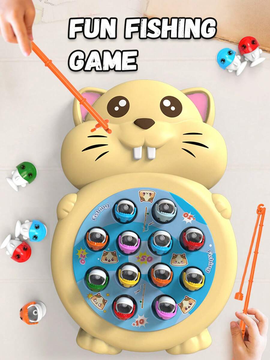 1 Box Groundhog Fishing Board Game, Desktop Gopher Fishing Game Toy ...