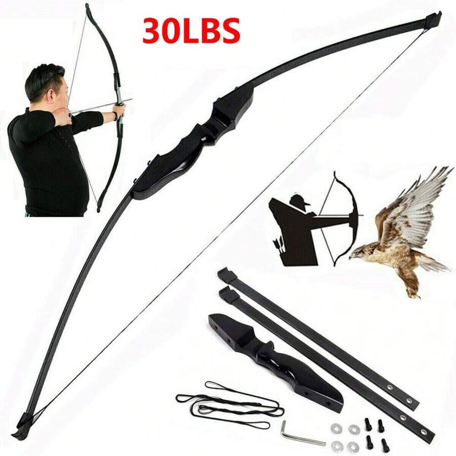 51'' Archery Set Adult Beginner Right Handed Bow Takedown Recurve Bow ...
