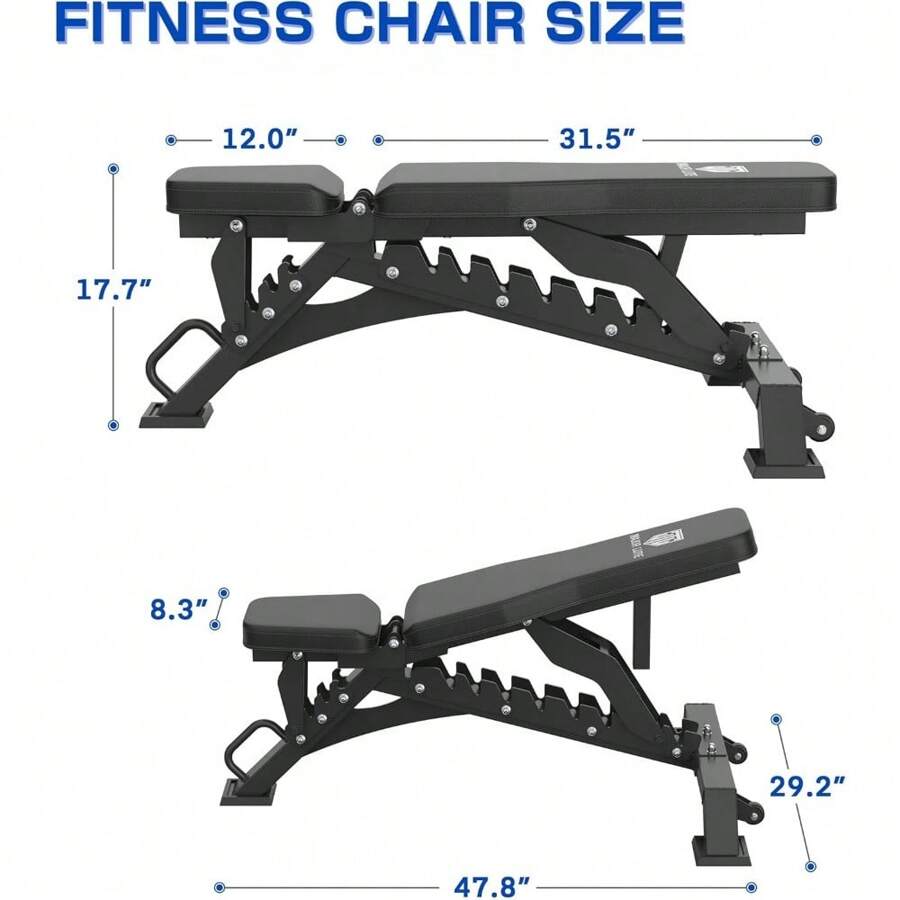 Major Fitness Weight Bench, Capacity Bench Press And 32 Adjustable ...