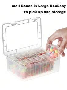 15pcs Small Bead Organizer, Plastic Storage Box, Mini Transparent Bead ...
