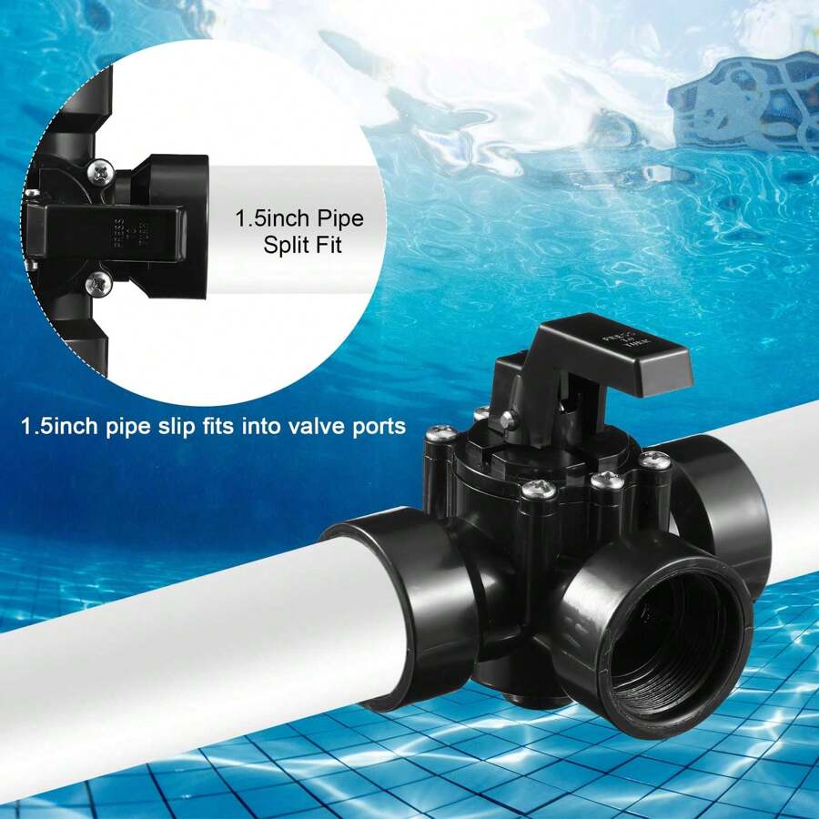 1.5 Inch Swimming Pool Diverter Valve Replacement Valve Positive Seal ...