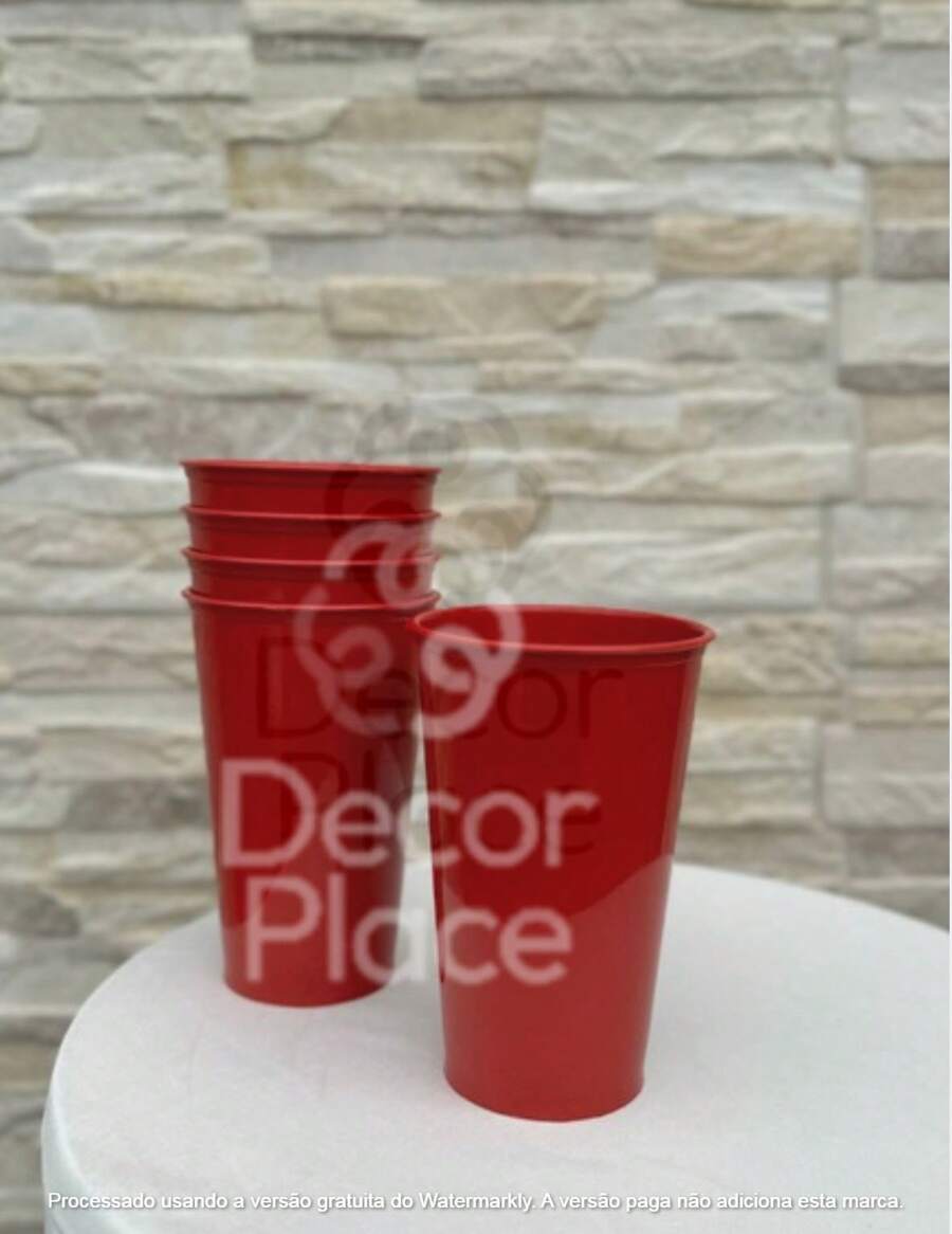Kit 10 copos plásticos Long Drink 300ML - Várias cores - Festas | SHEIN ...