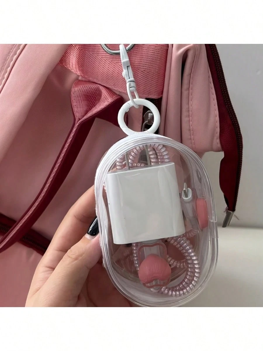 1pc Transparent Cable Organizer Box, For Storing Data Cables And ...