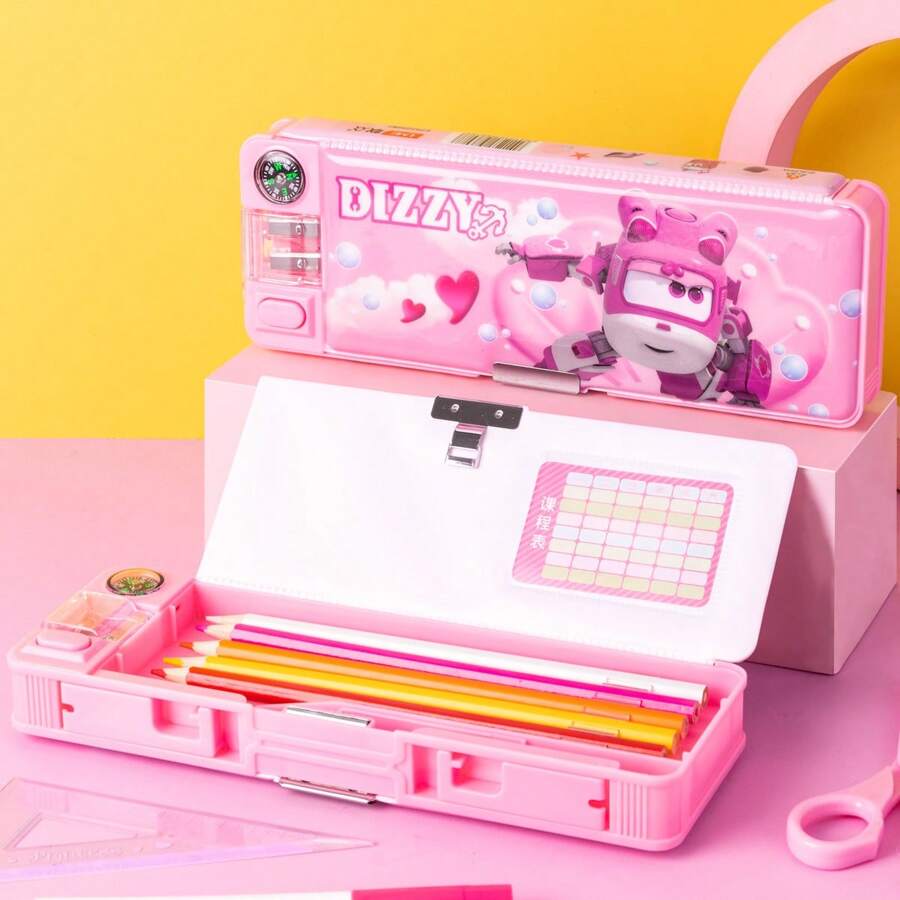 DISNEY3 Disney Multifunction Large Capacity Plastic Pencil Case ...