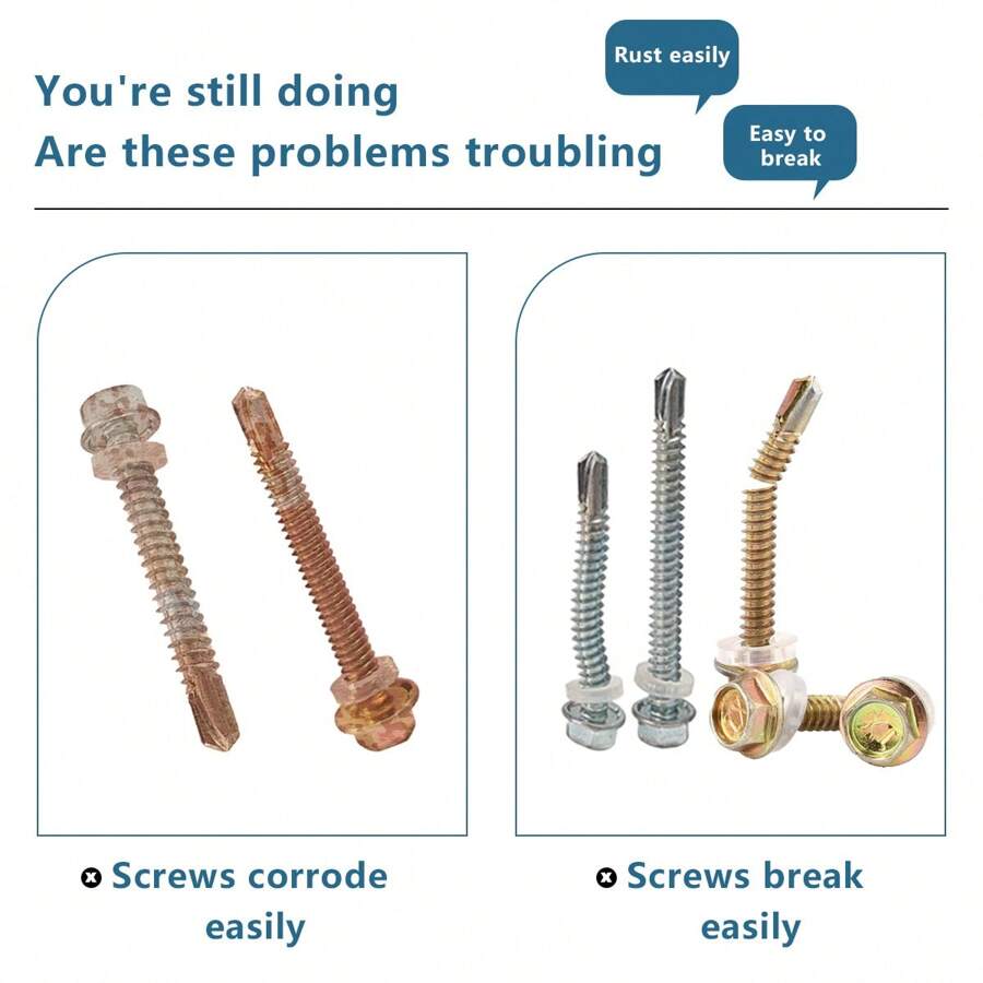 Outer Hexagonal Self-Drilling Screw Set Color Steel Tile Dovetail Home ...