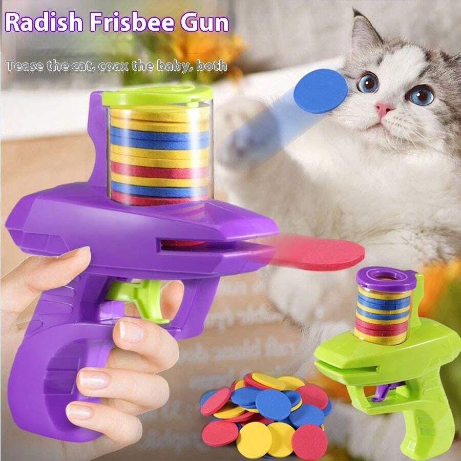 Outdoor Combat Carrot Blaster Flying Disc Shooting Game Soft Bullet Toy ...