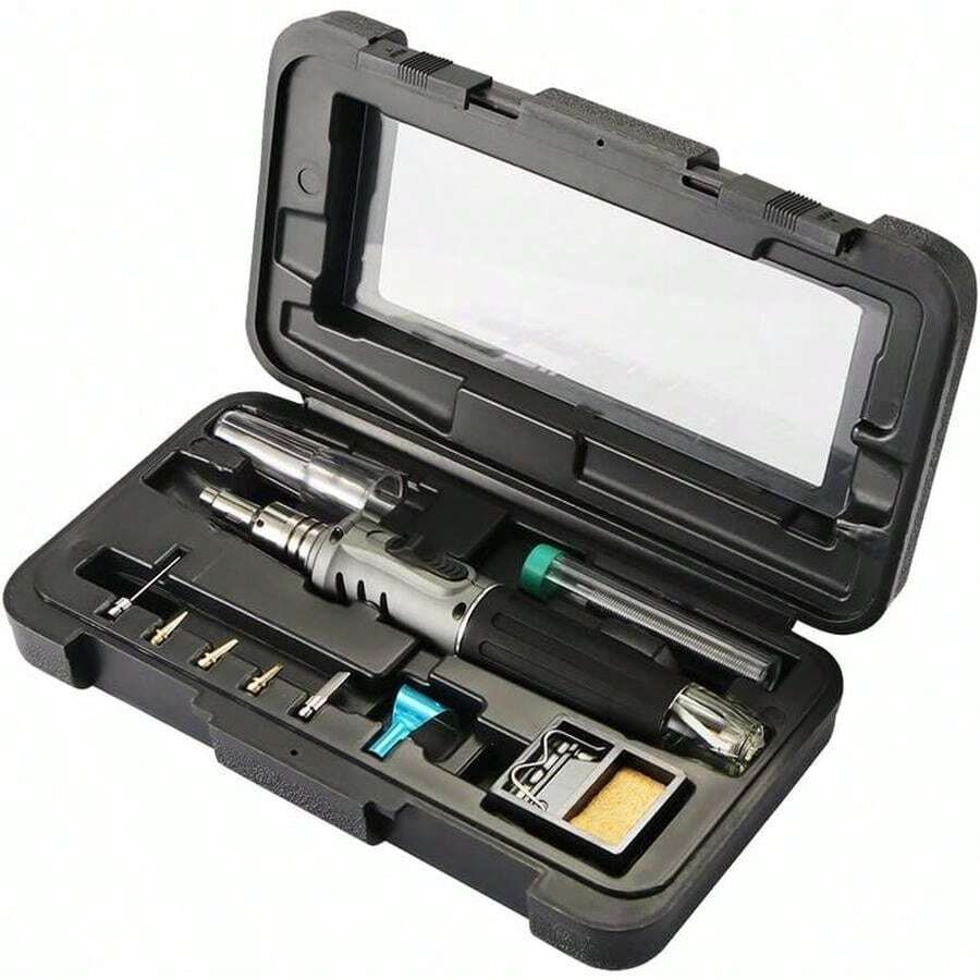Butane Soldering Iron - 10 In 1 Gas Soldering Iron Kit Self-Ignition ...