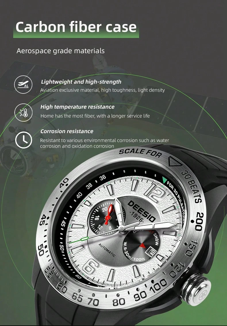 Deesio Classic Popular Large Dial Men's Automatic Mechanical Watch, 30 ...