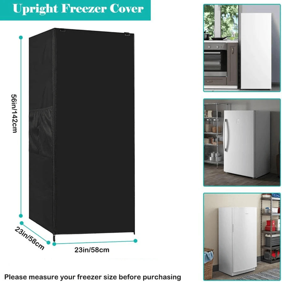 Outdoor Upright Freezers Cover, Refrigerator Cover Waterproof Dustproof ...