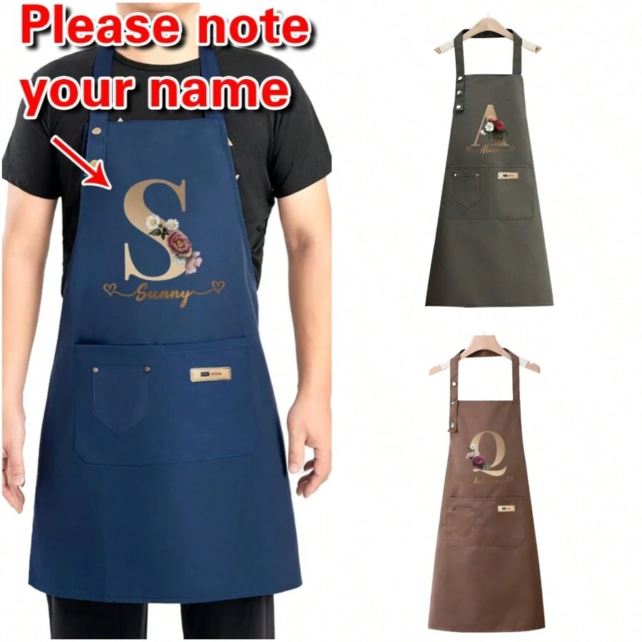 Customized Exclusive Apron Cooking Clothes Fashionable New Fabric Chefs ...