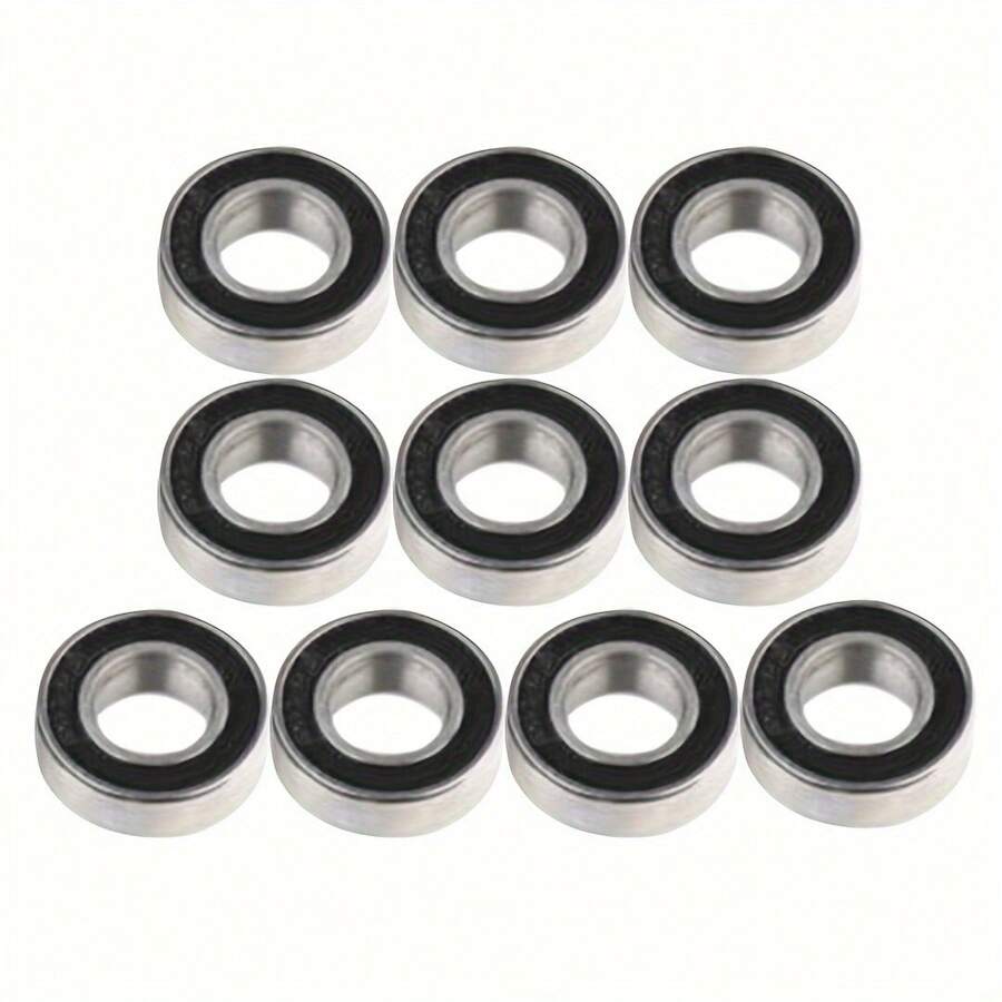 10pcs 8*16*5mm 688-2RS 688 RS Rubber Sealed Ball Bearing Miniature ...