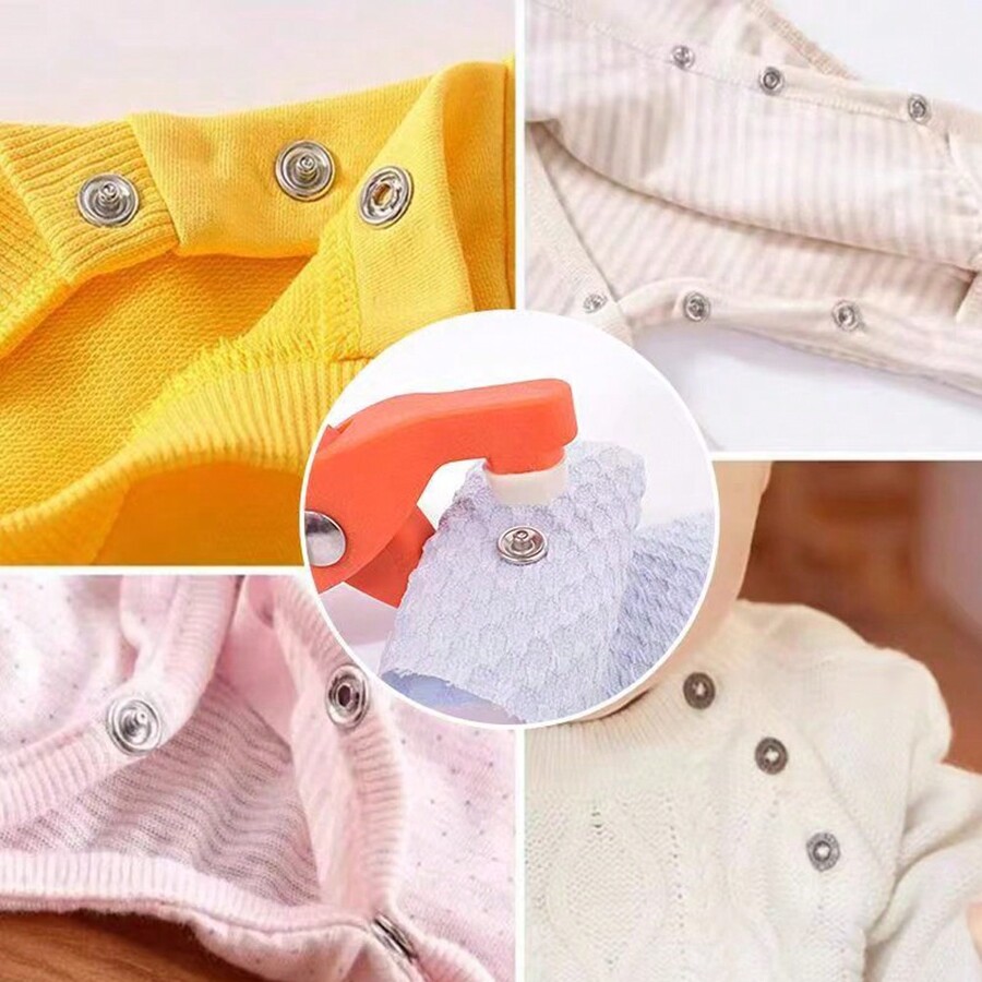 pince 1 Set DIY Home Garment 5-Claw Snap Pliers Tool Kit, No-Sewing Snap Buttons Installer ...