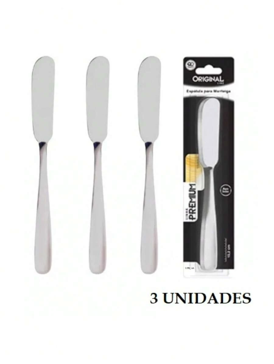 Kit With 3 Spatulas Butter Pate Cream Cheese Jelly In Original ...