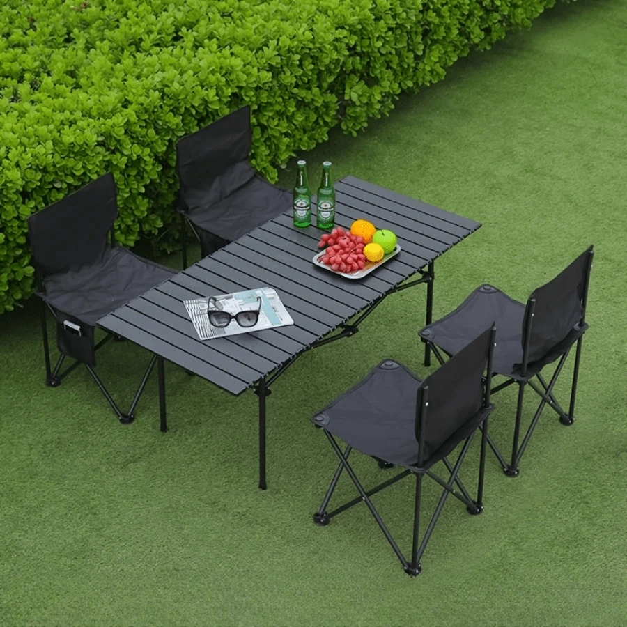 One Table With Four Chairs For Easy Outdoor Travel - Folding Outdoor ...