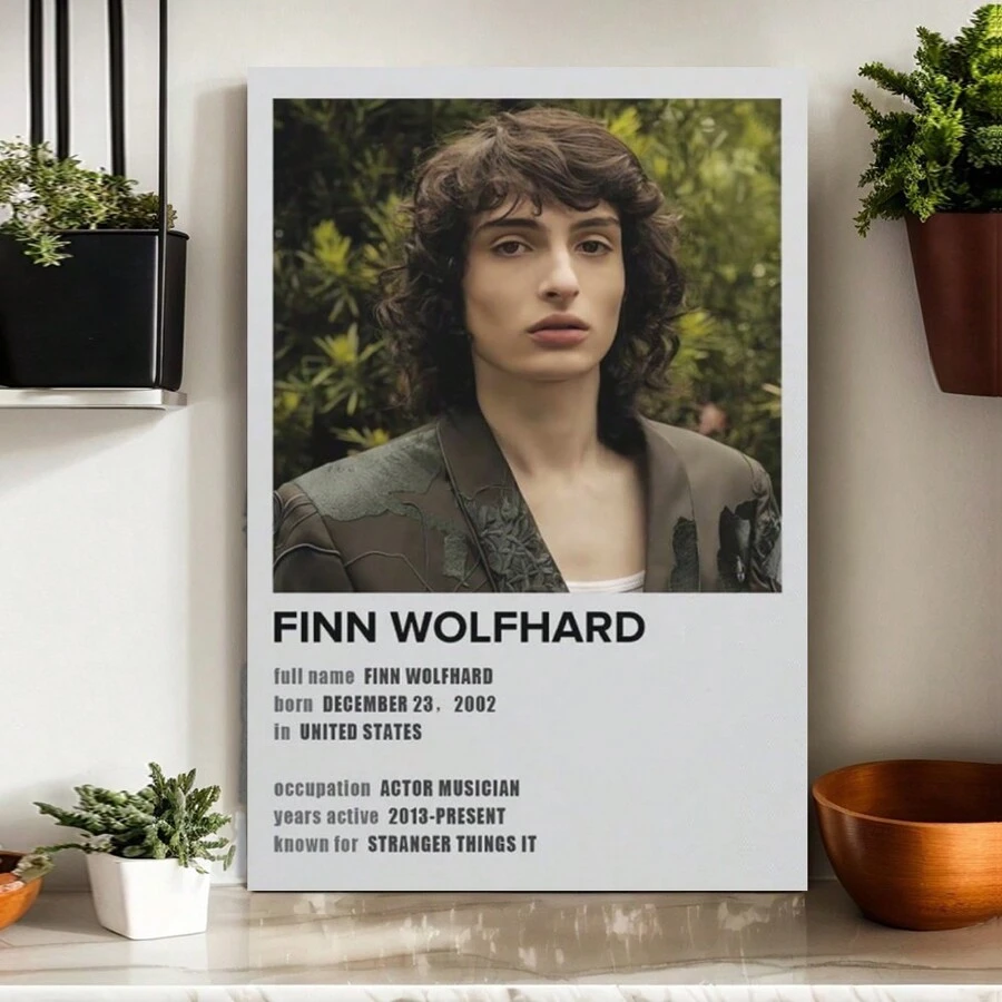 Finn Wolfhard Poster Album Cover Posters Canvas Posters Vintage Art ...