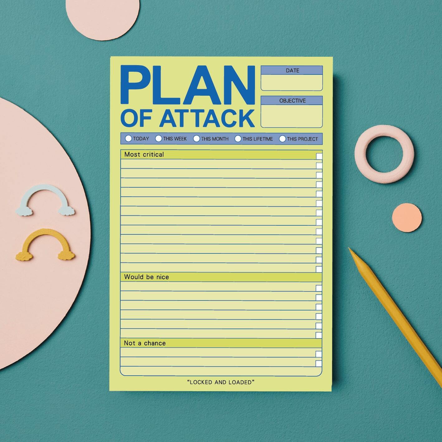 Plan Of Attack Pads - Daily Planner Pads & To Do List Notepads S – Your ...