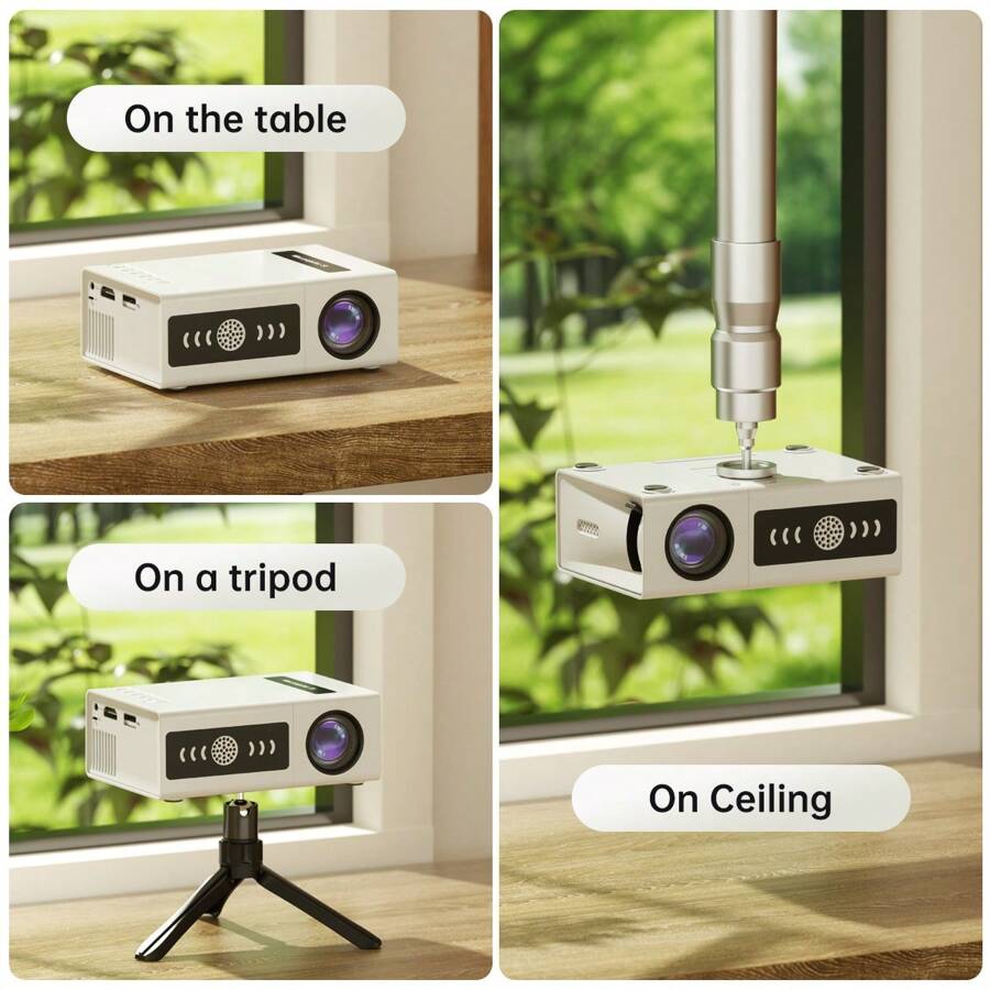 Mini Smart Projector,1080p Supported,Easy To Carry, Can Be Enjoyed ...