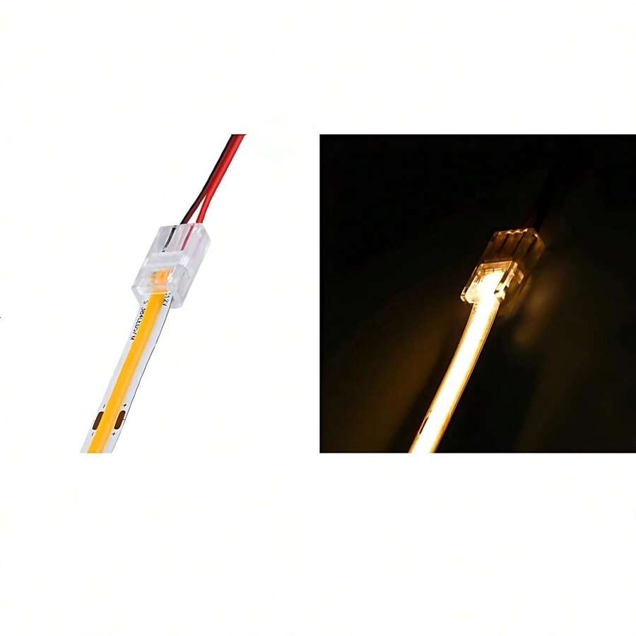 Kit 5 And 10 Splice For COB LED Strip Solderless Connector Easy ...