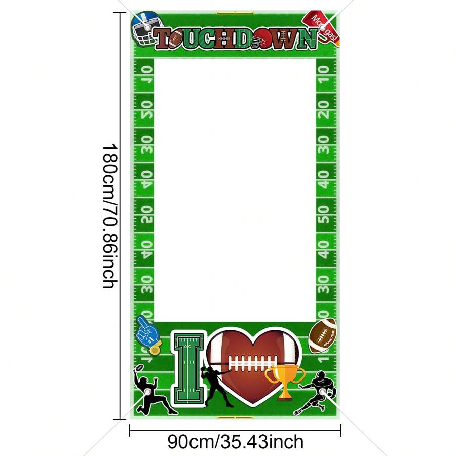 Superbowl Party Decorations 2024 Football Photo Booth Props Banner ...