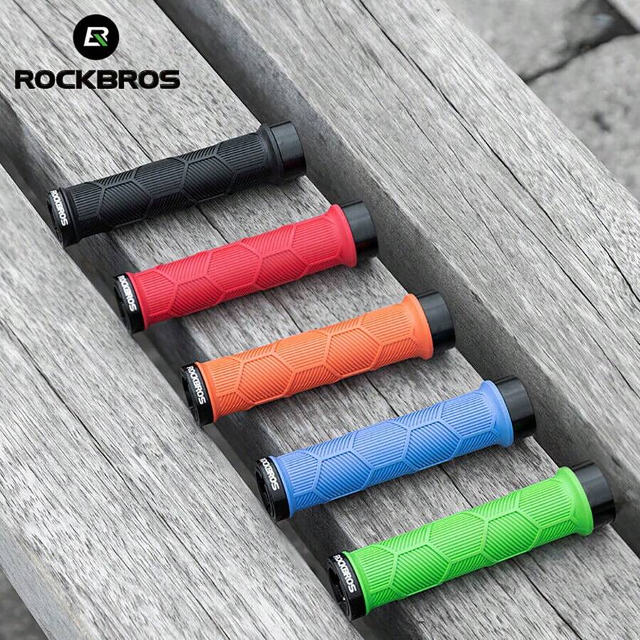 ROCKBROS ROCKBROS Bike Grips Bike Handle Grips Double Lock-On High Gloss Reflector Bike ...