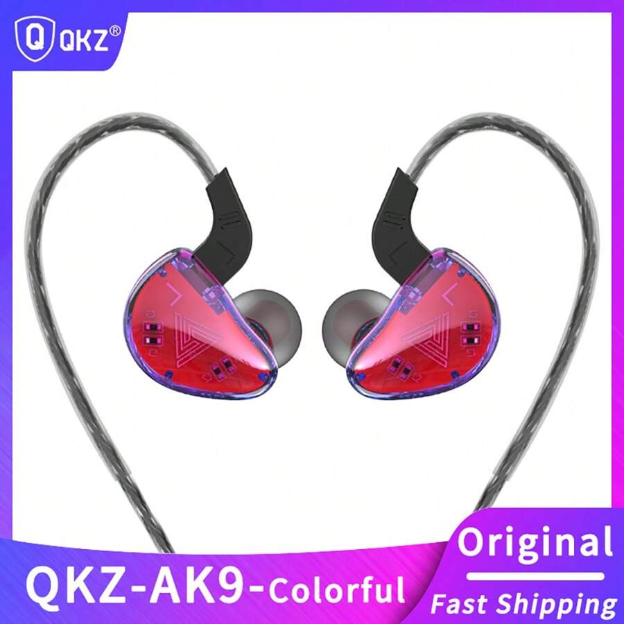 QKZ Original QKZ AK9 Wired Earphones 3.5mm AUX HiFi 3D Surround Stereo ...
