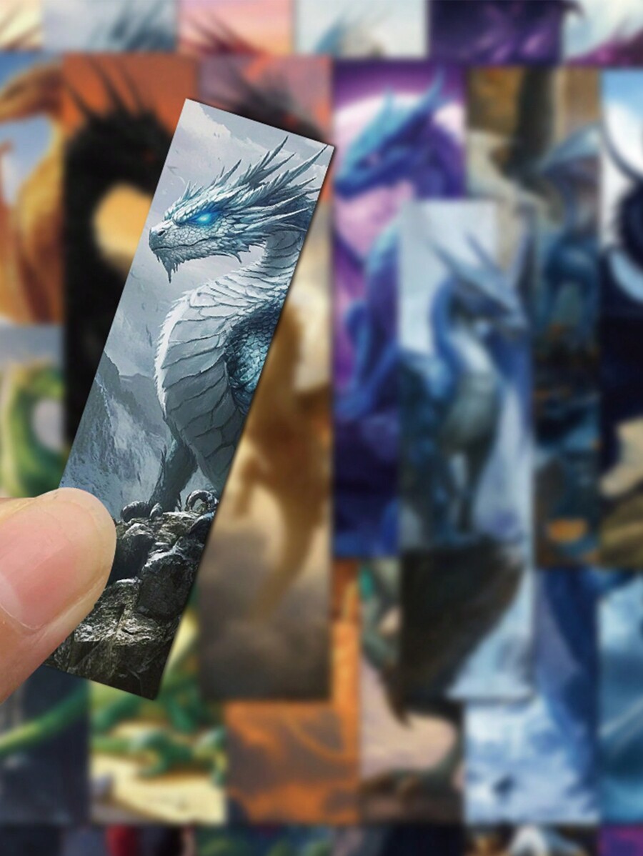 30pcs Dragon Wing Bookmark Cartoon Graffiti Bookmark Book Notebook ...