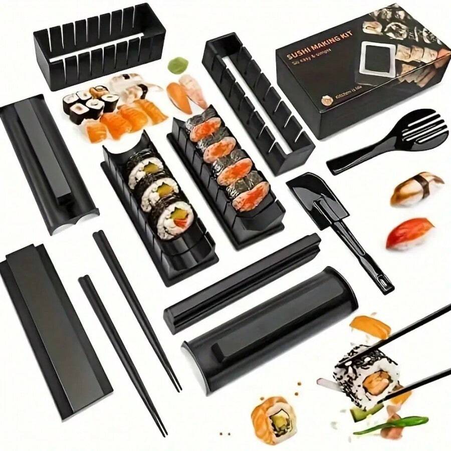 Sushi Making Kit, Sushi Starter Set, Sushi Roll Mold, Reusable Sushi ...