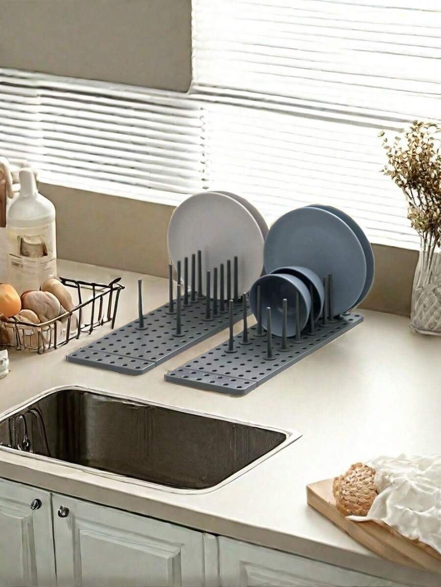 Adjustable Drawer Dividers Organizer Plates & Bowls Storage Separation ...